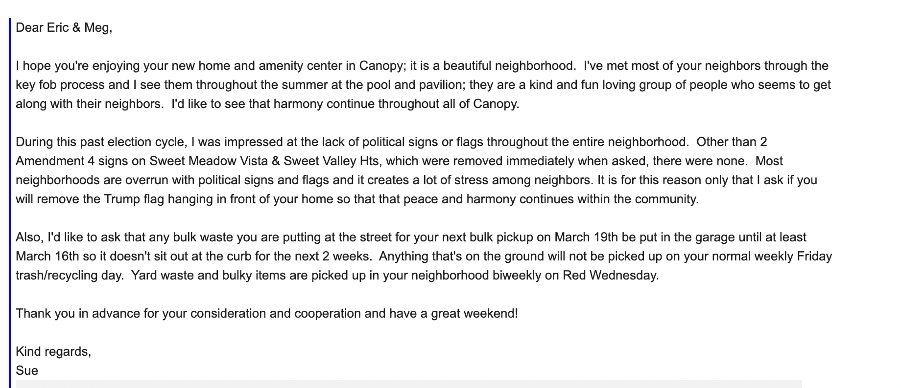 Republican Rep. Meg Weinberger Asked to Remove Her Trump Flag From Home ...