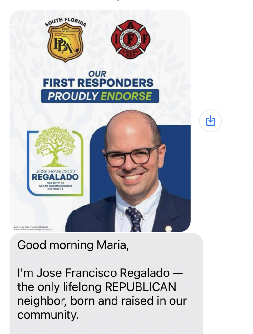 Miami Police Union Endorses Rosado for City Commission, Not Regalado ...